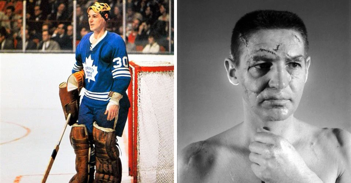 Terry Sawchuk - The Face of a Hockey Goalie Before Masks Became ...